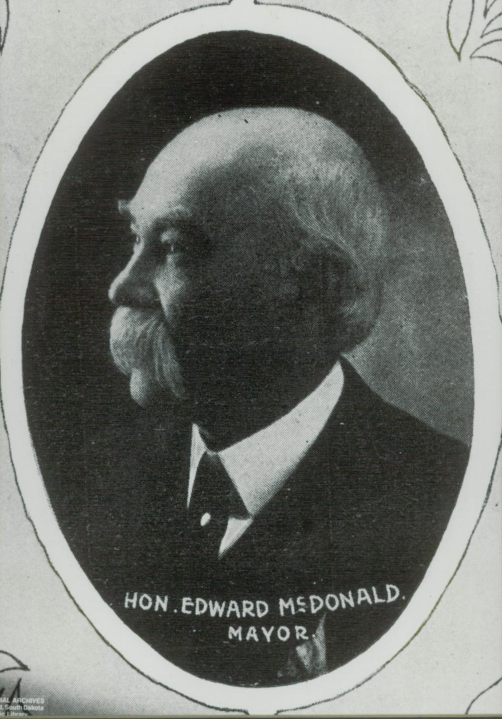 Edward McDonald (Term 1902 to 1906) | City of Deadwood South Dakota